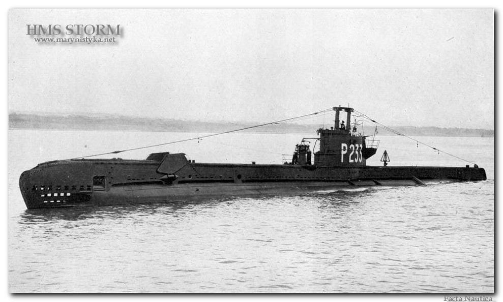 Okręty wojenne: Brytyjski okręt podwodny HMS STORM