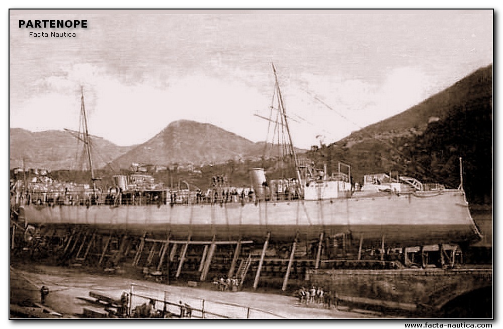 PARTENOPE, włoski stawiacz min, ofiara U-Boota.