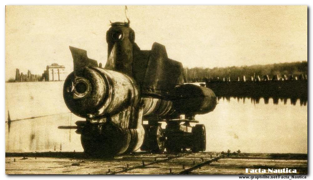 Okręty podwodne: Wrak na pochylni stoczni AG Vulcan Stettin